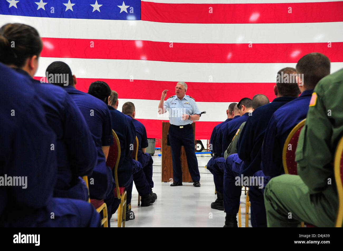Brandon Blackwell, Chief of Staff of the U.S. Coast Guard, conducted an ...