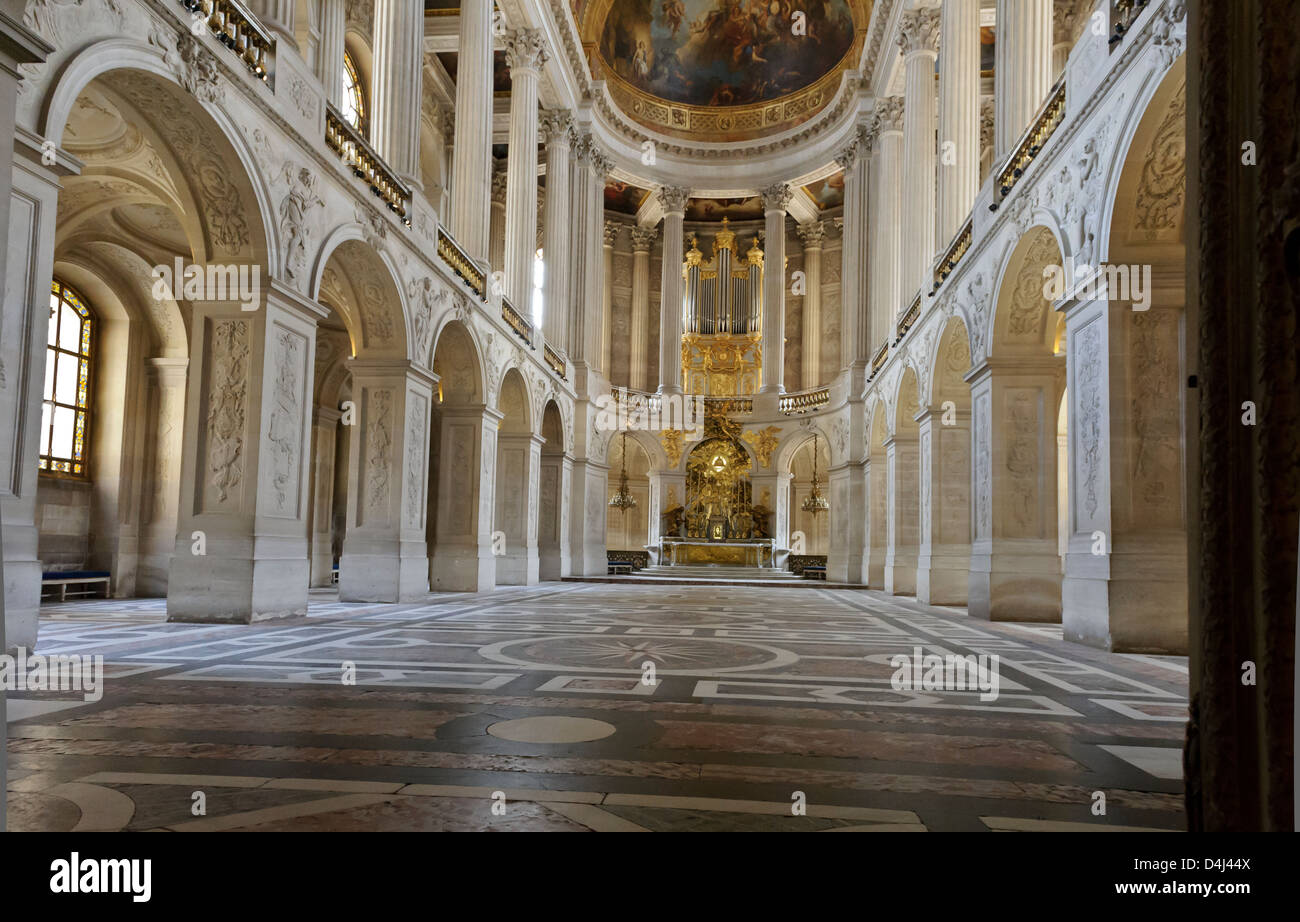 Royal Chapel of Versailles Palace, France Stock Photo - Alamy