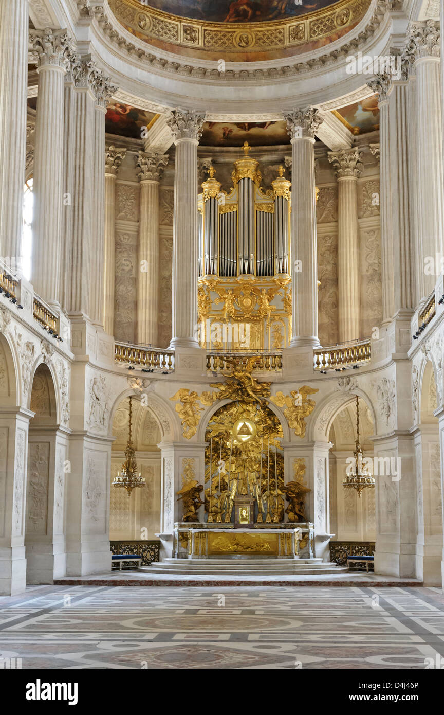 Royal Chapel of Versailles Palace, France Stock Photo - Alamy