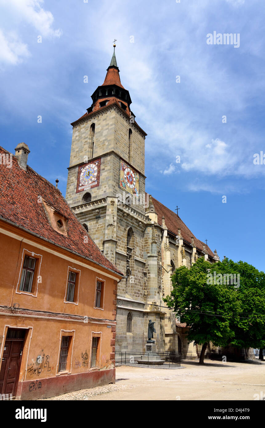 Black Church in Brasov, gothic style architecture in Transylvania ...