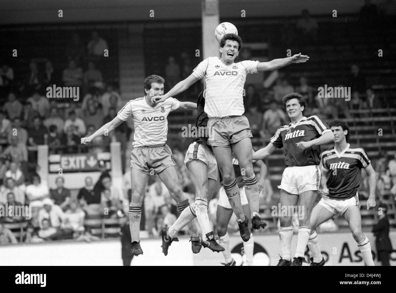 Tony Gayle Aston Villa v West Ham United at Villa Park 25/4/87 Stock ...