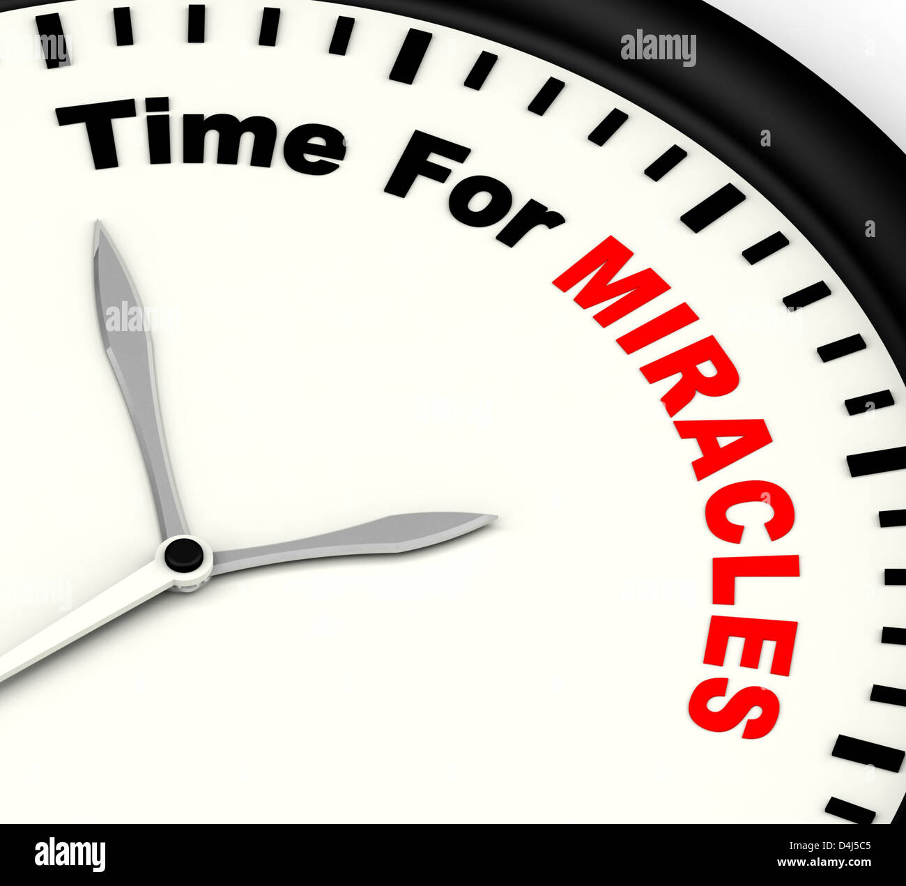 Time For Miracles Message Shows Faith In God Stock Photo - Alamy