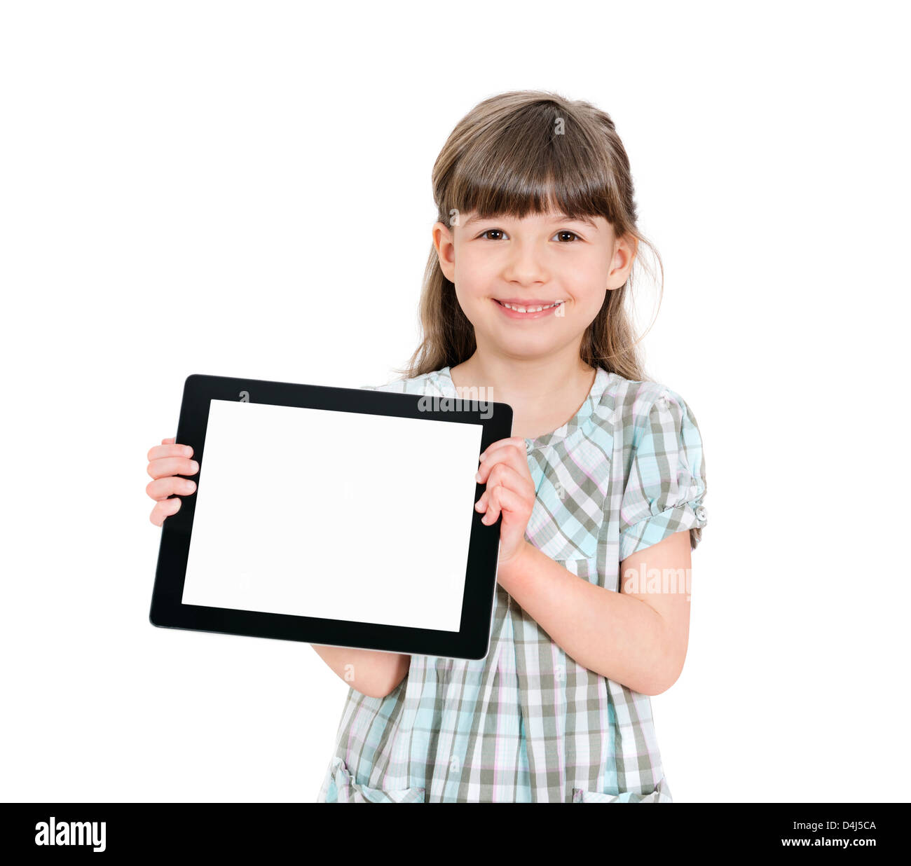 Cute kid holding ipad hi-res stock photography and images - Alamy