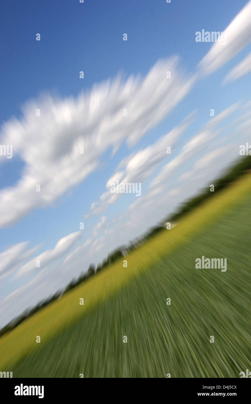 Hamm, Germany, distorted clouds sky Stock Photo - Alamy
