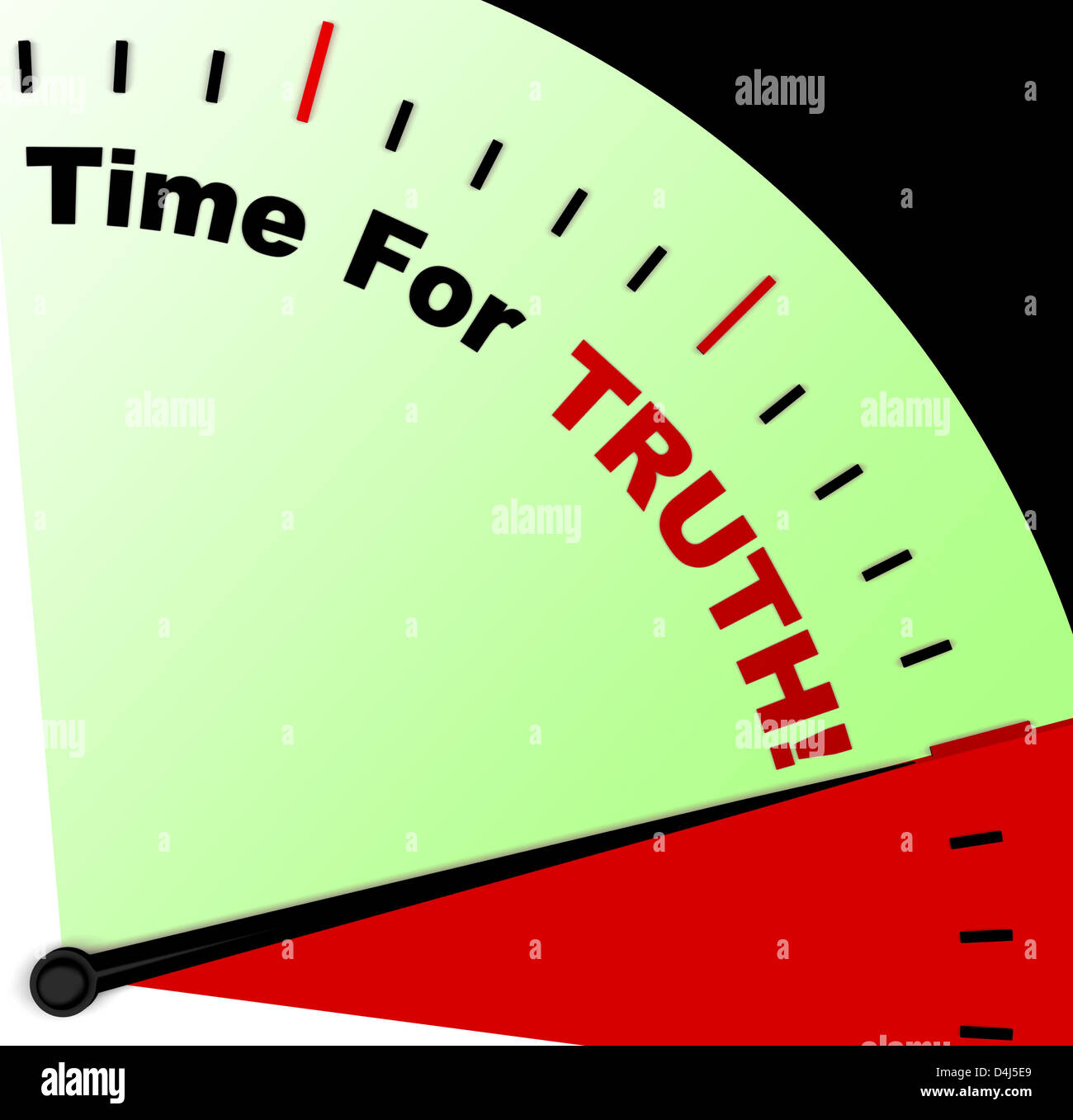 Time For Truth Message Meaning Honest And True Stock Photo - Alamy
