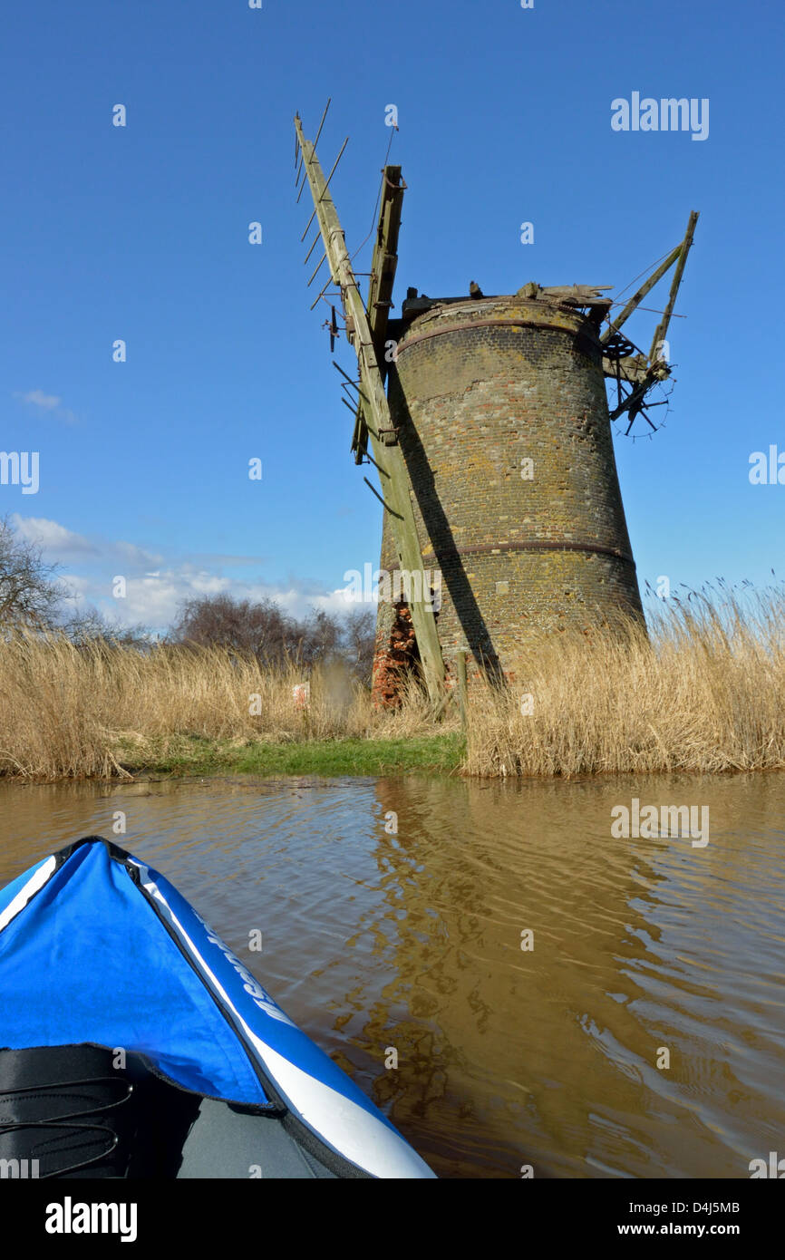 Brograve drainage mill derelict hi-res stock photography and images - Alamy