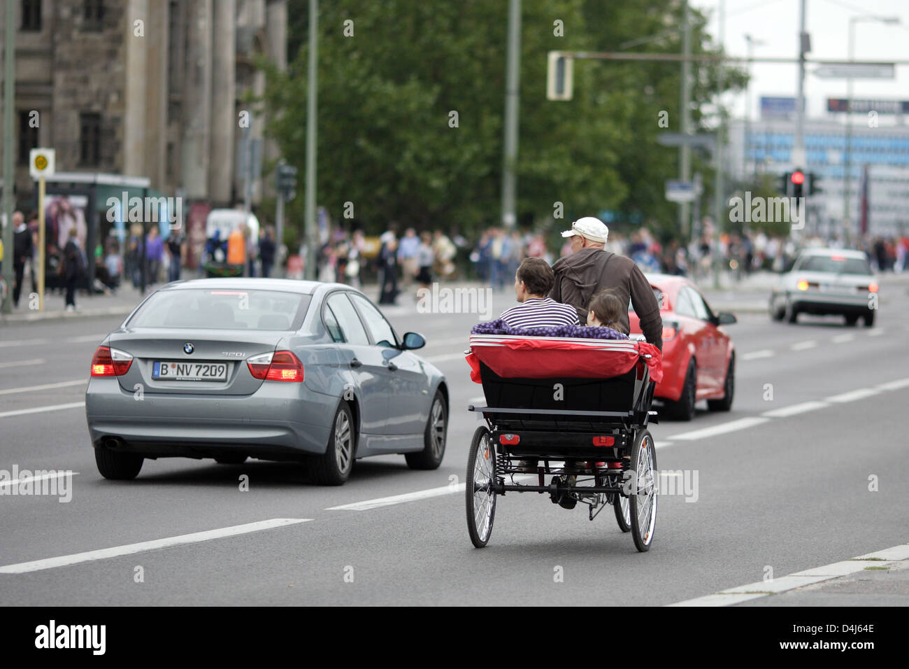Berlin, Germany, rickshaw in Berlin-Mitte Stock Photo - Alamy