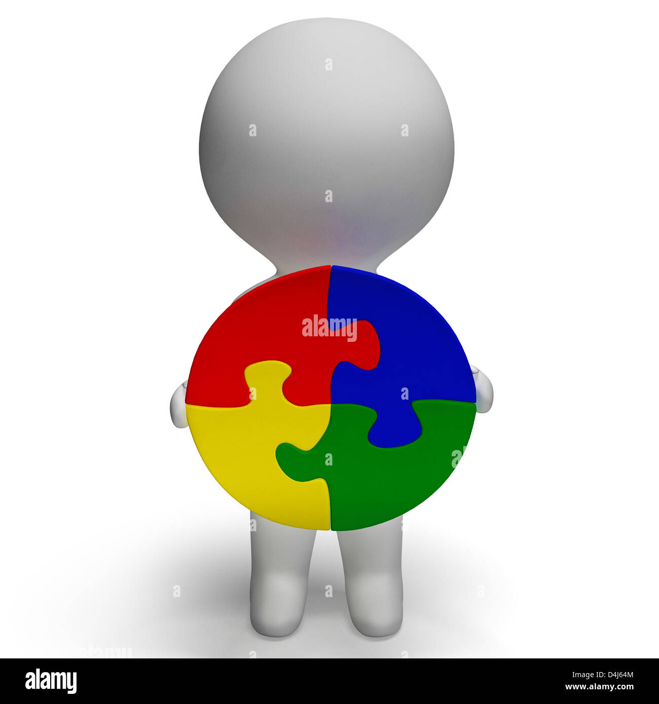 3d character showing solution hi-res stock photography and images - Alamy