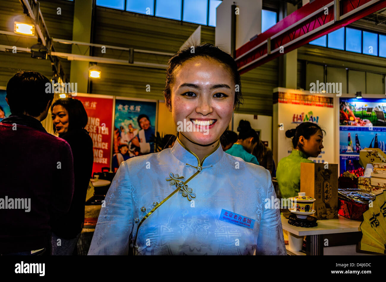 Trade show hostess hi-res stock photography and images - Alamy