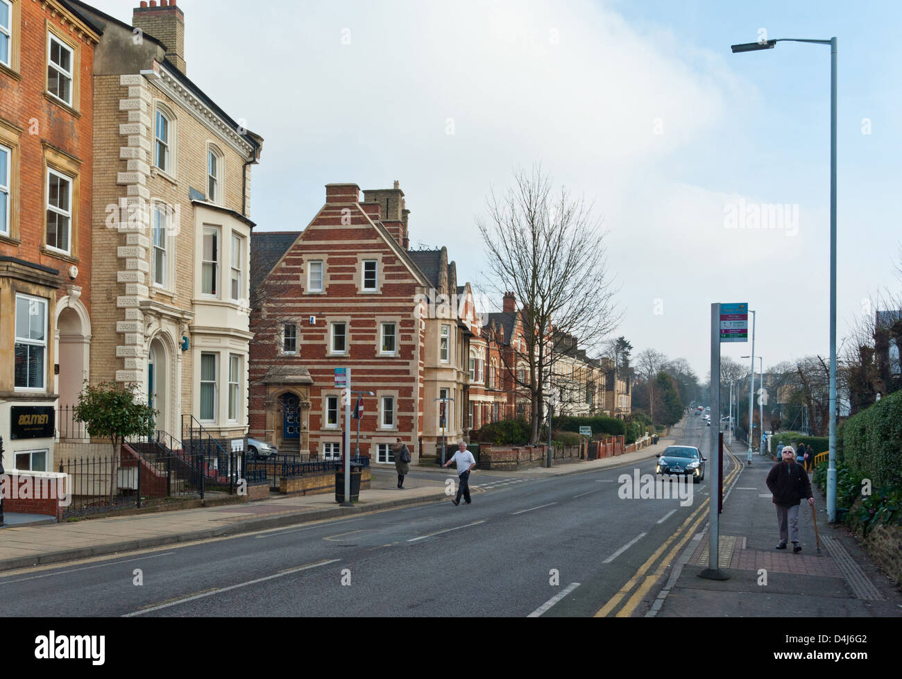 A view of Billing Road, Northampton, going eastwards out of town Stock ...