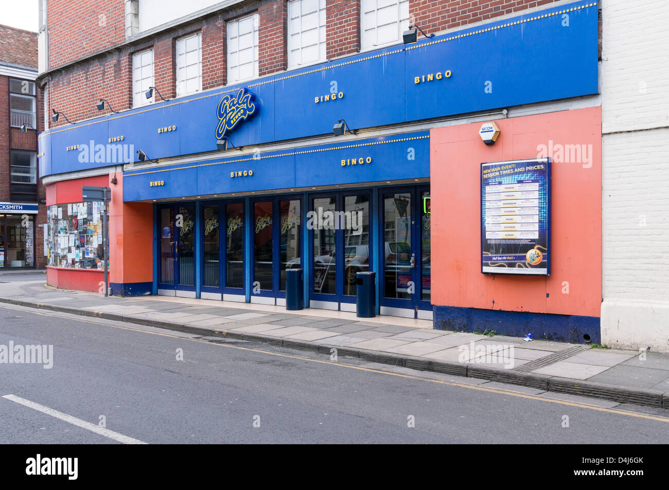 Entrance to Gala Bingo hall UK Stock Photo - Alamy