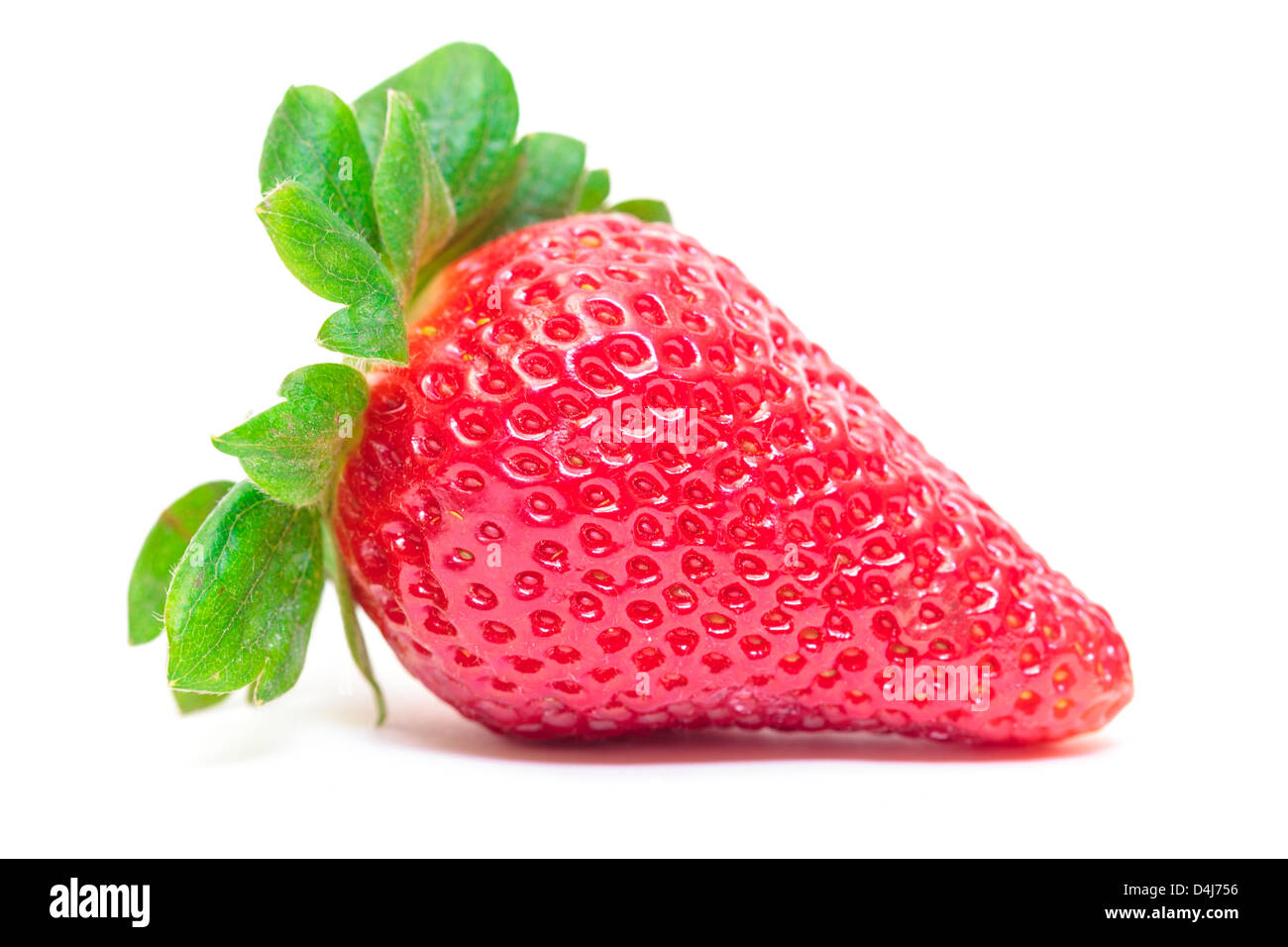 Ripe Berry Red Strawberry on white background, closeup Stock Photo - Alamy