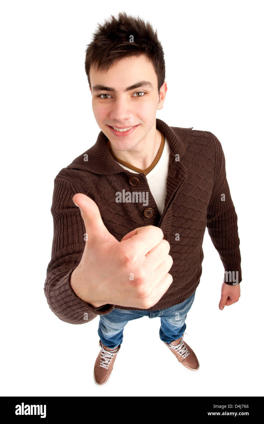 Person showing thumbs up Cut Out Stock Images & Pictures - Alamy