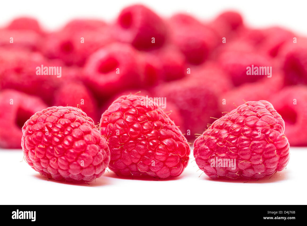 Ripe Berry Red Raspberry closeup on berries background Stock Photo - Alamy
