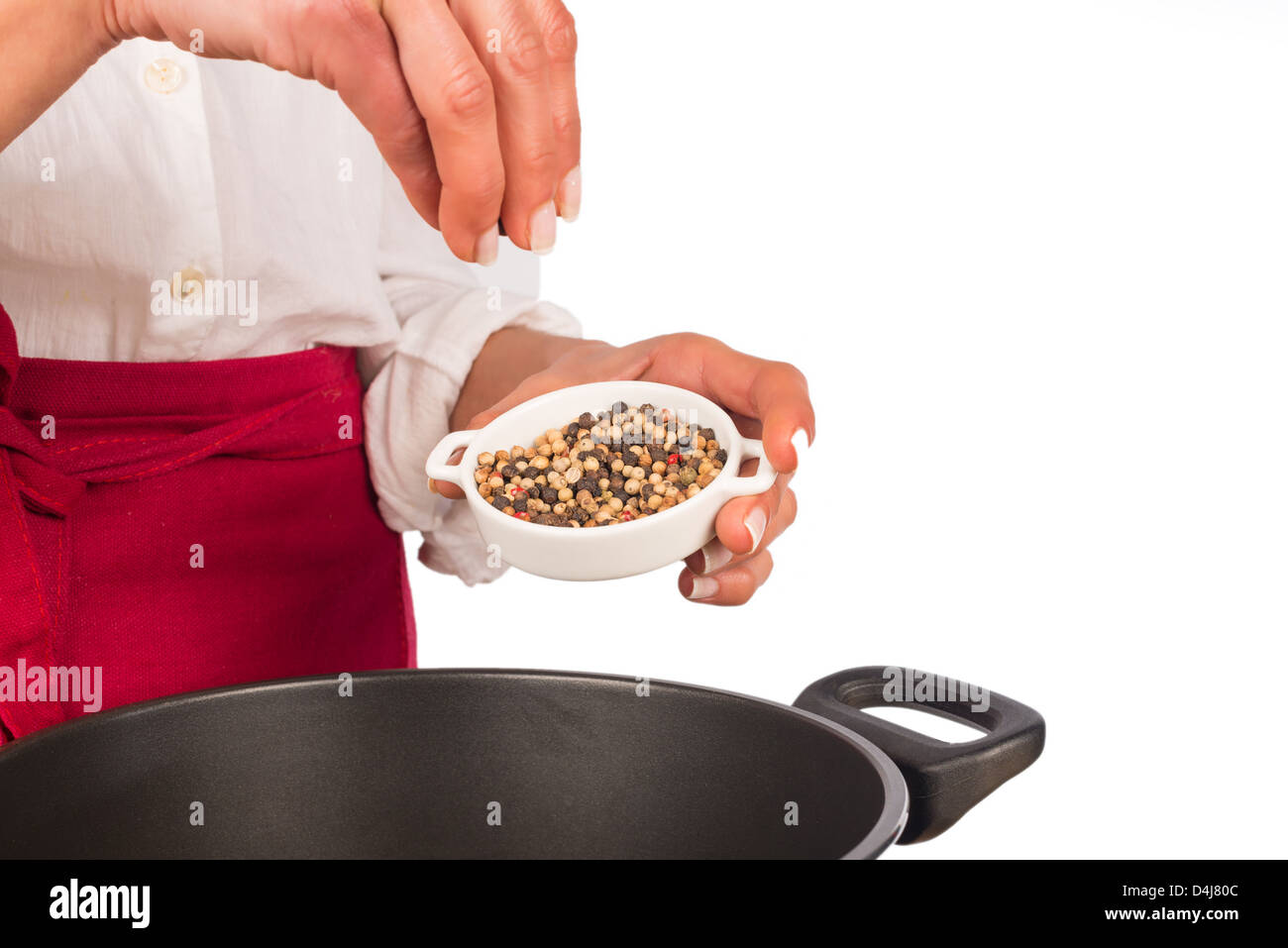 Cooking seasoning chef hands hi-res stock photography and images - Alamy
