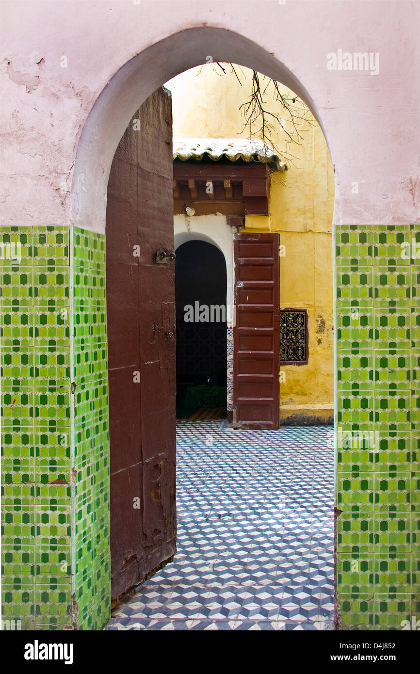 Morocco, Marrakech, Door Stock Photo - Alamy