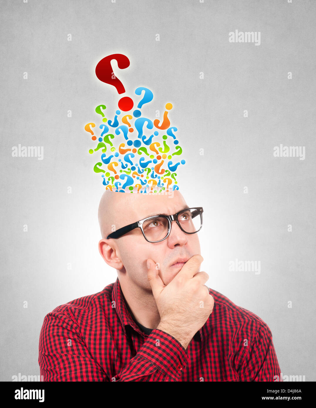 Concept many questions businessman hi-res stock photography and images ...