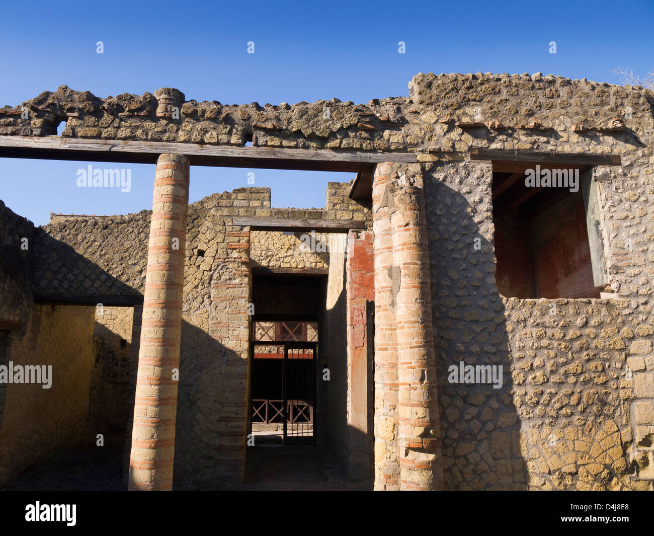 The Buried Roman City of Herculaneum near Naples in Southern Italy ...