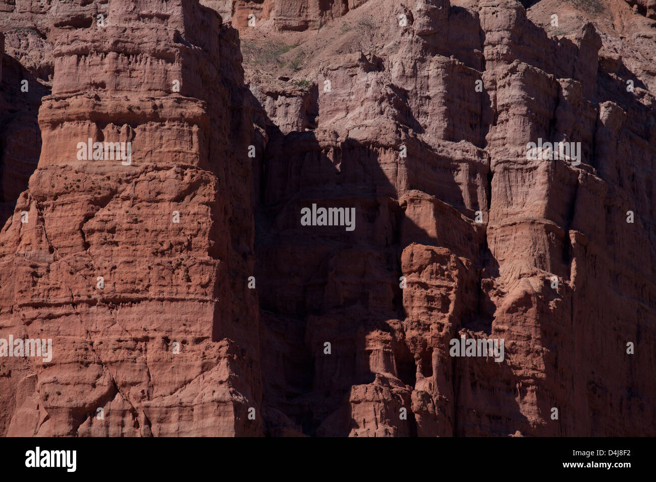 Rock formations and canyons in the foothills of Andes in Cafayate ...