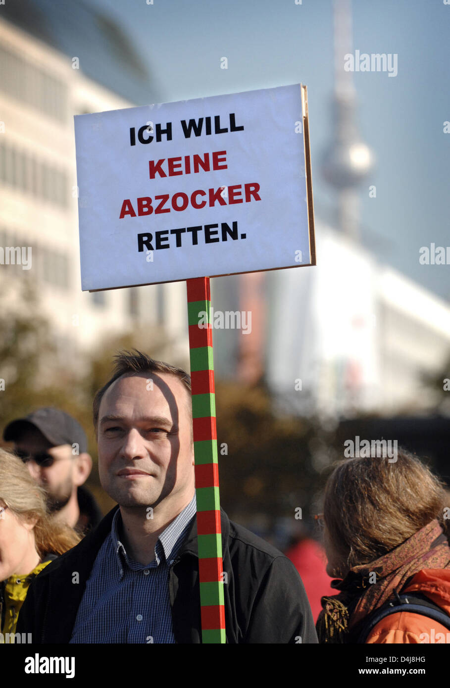 Berlin, Germany, Occupy movement in Berlin-Mitte Stock Photo - Alamy