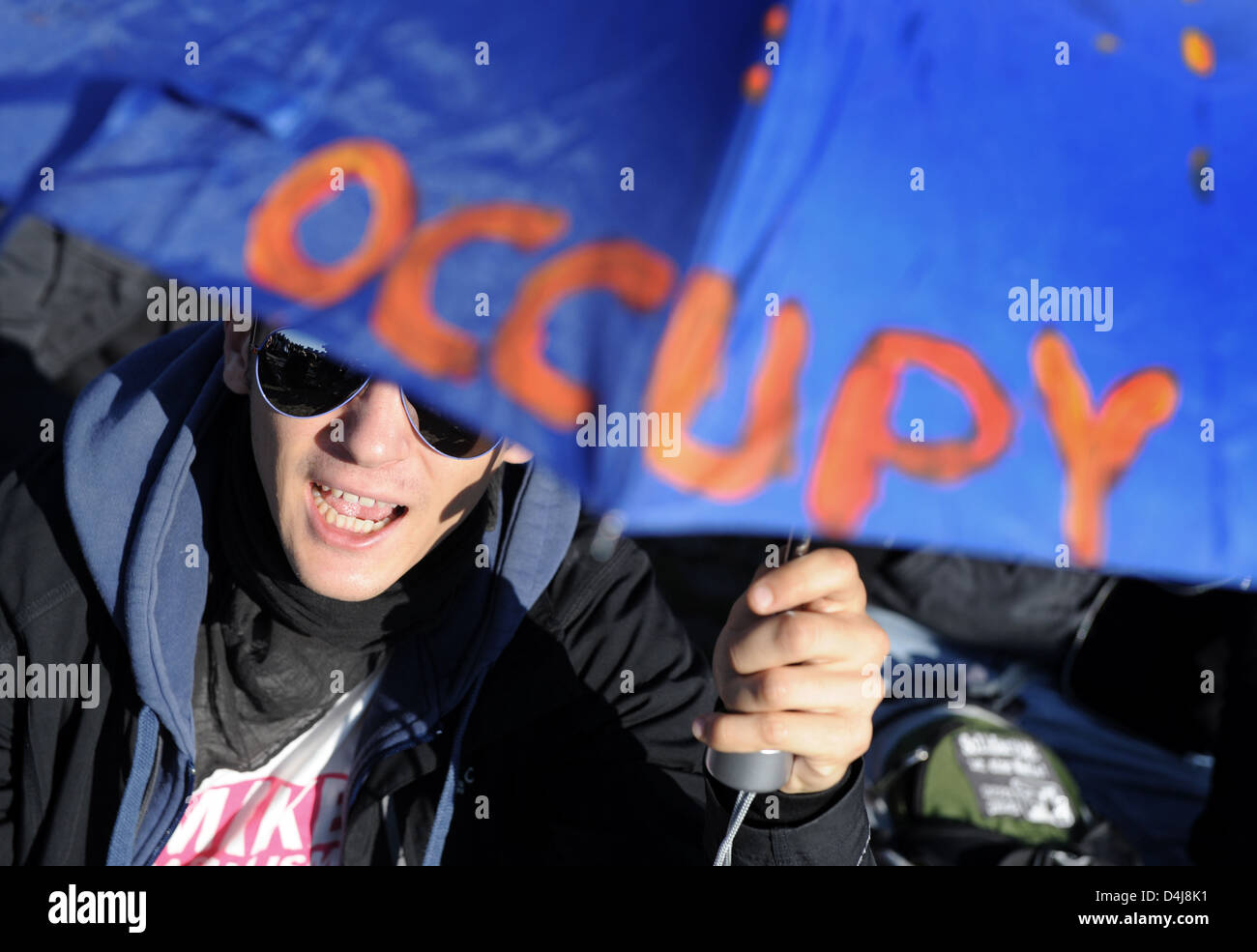 Berlin, Germany, Occupy movement in Berlin-Mitte Stock Photo - Alamy
