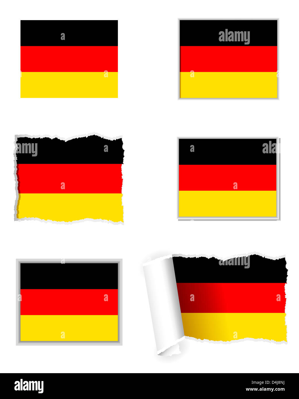 Germany flag set Stock Photo - Alamy