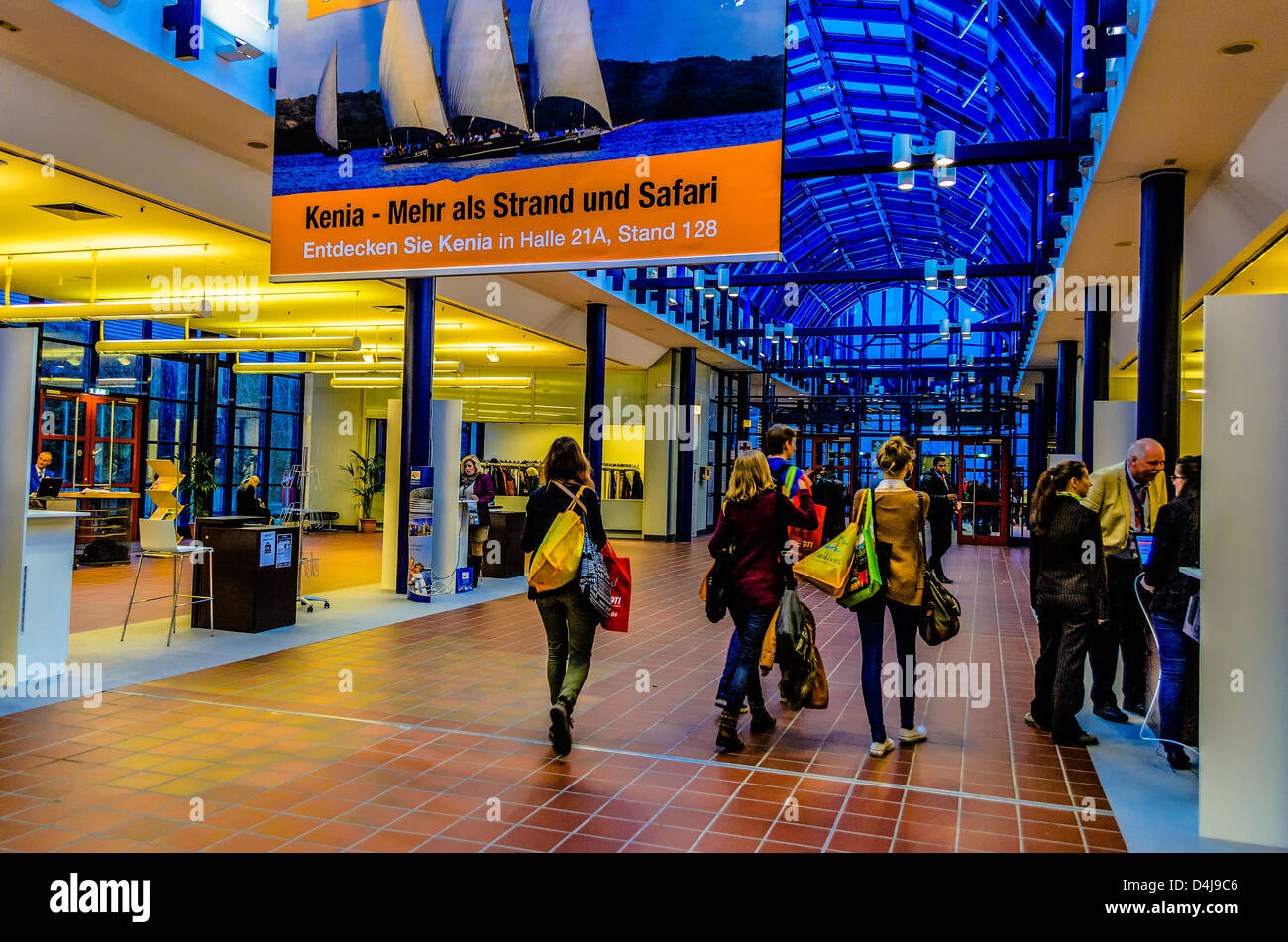 The World's Leading Travel Trade Show, Berlin, Germany, exit hall Stock ...