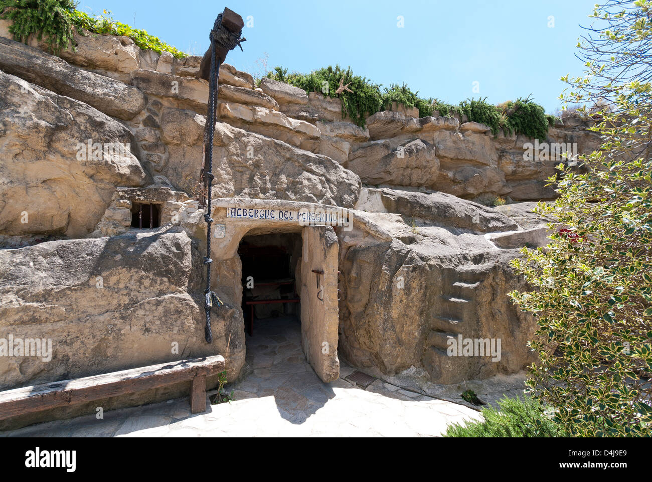 Underground chapel at the Eguren Ugarte winery below the Sierra de ...