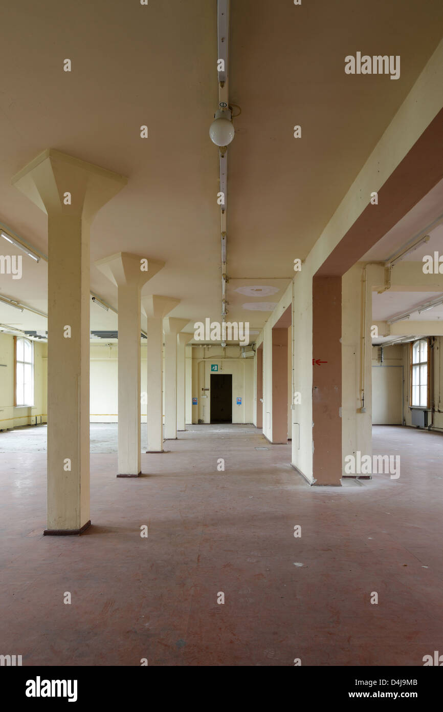 Berlin, Germany, hall into an empty factory Stock Photo - Alamy