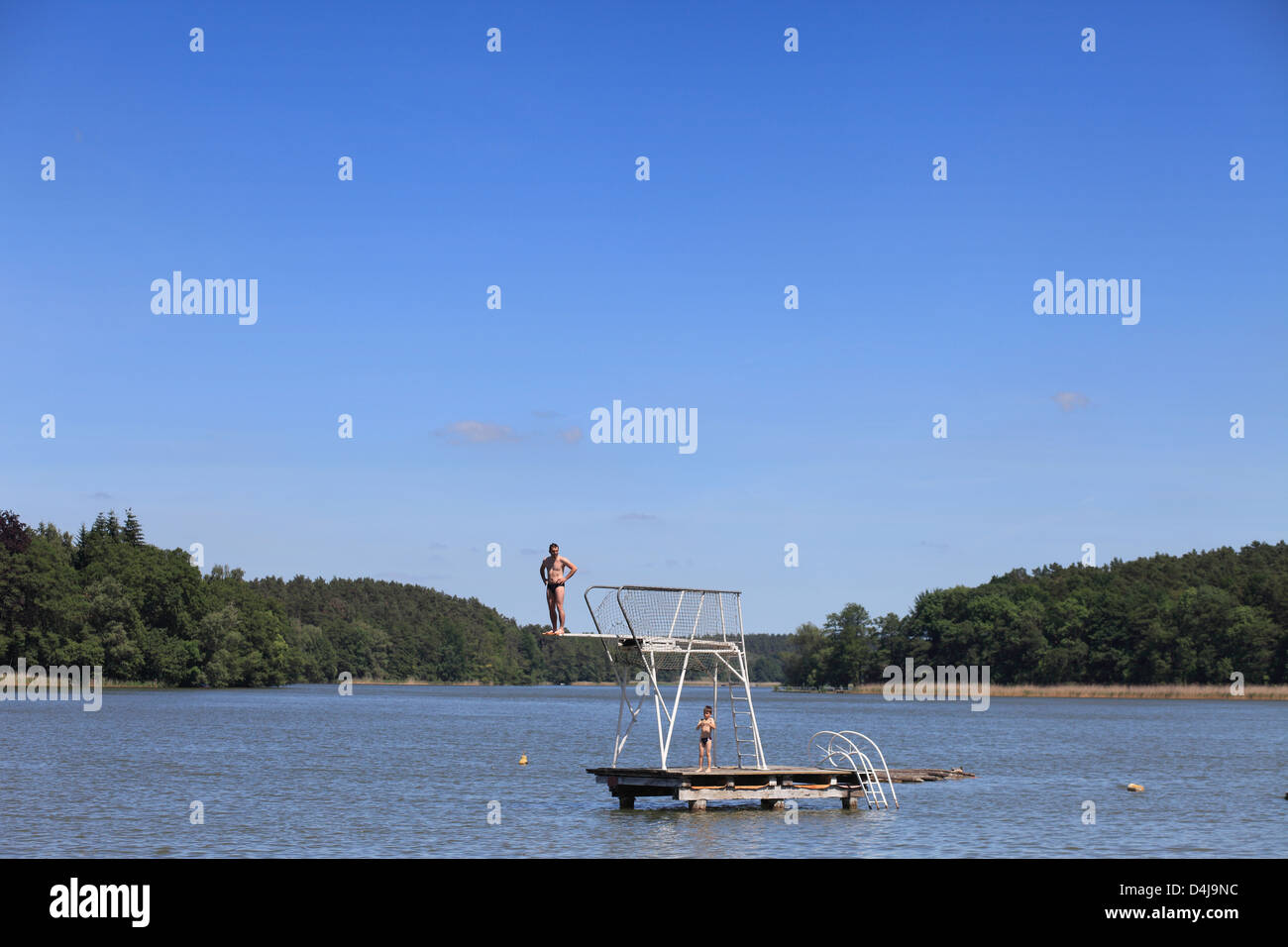 Kid diving board hi-res stock photography and images - Alamy