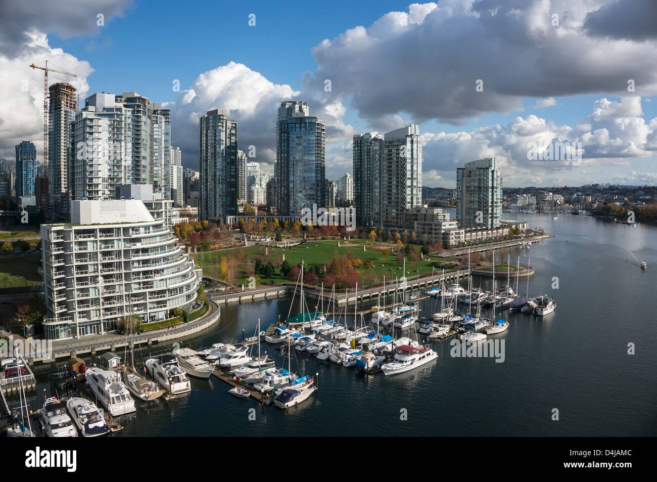 Aerial view downtown vancouver on hi-res stock photography and images ...