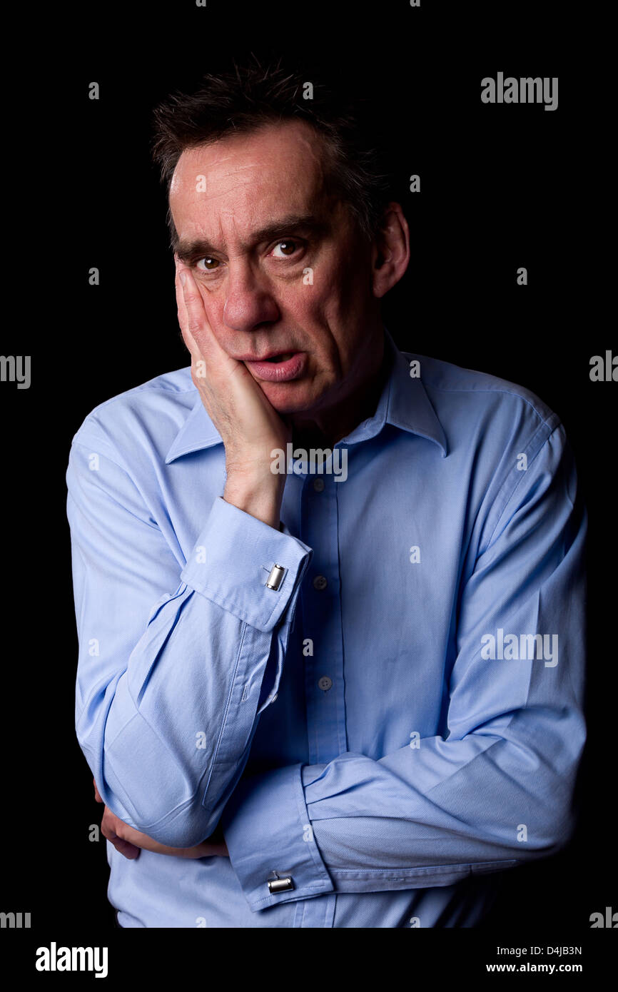 Sad Middle Age Man High Resolution Stock Photography and Images - Alamy