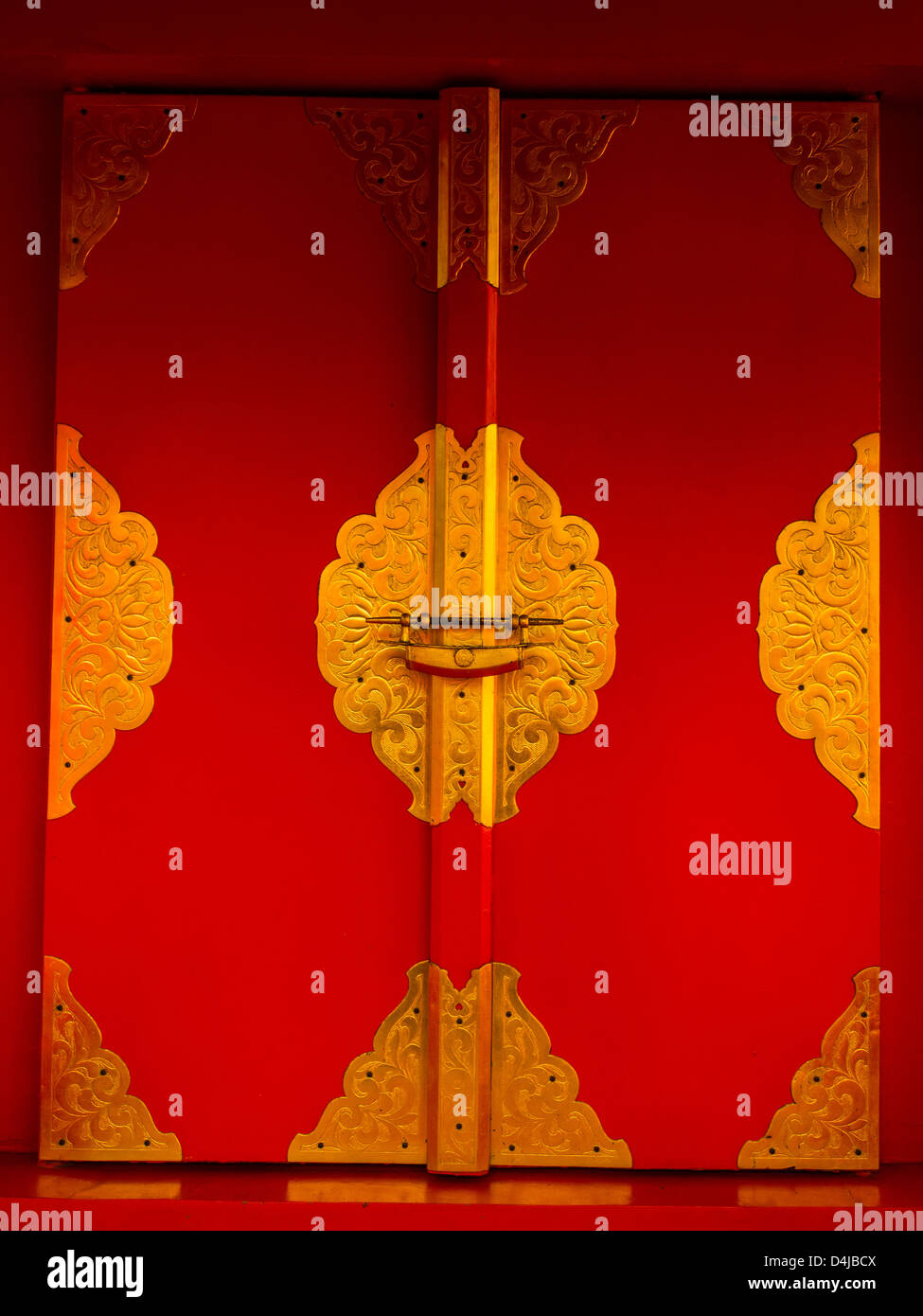 Door detail, entrance of Shinto shrine, Tokyo, Japan. Note the ...