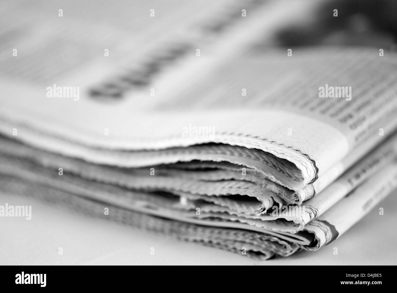 Group of newspapers Black and White Stock Photos & Images - Alamy