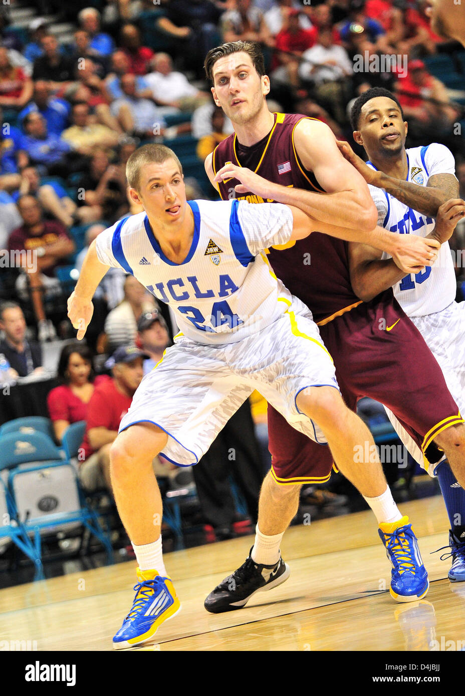 March 13, 2013: Travis Wear #24 of UCLA during the NCAA basketball game ...