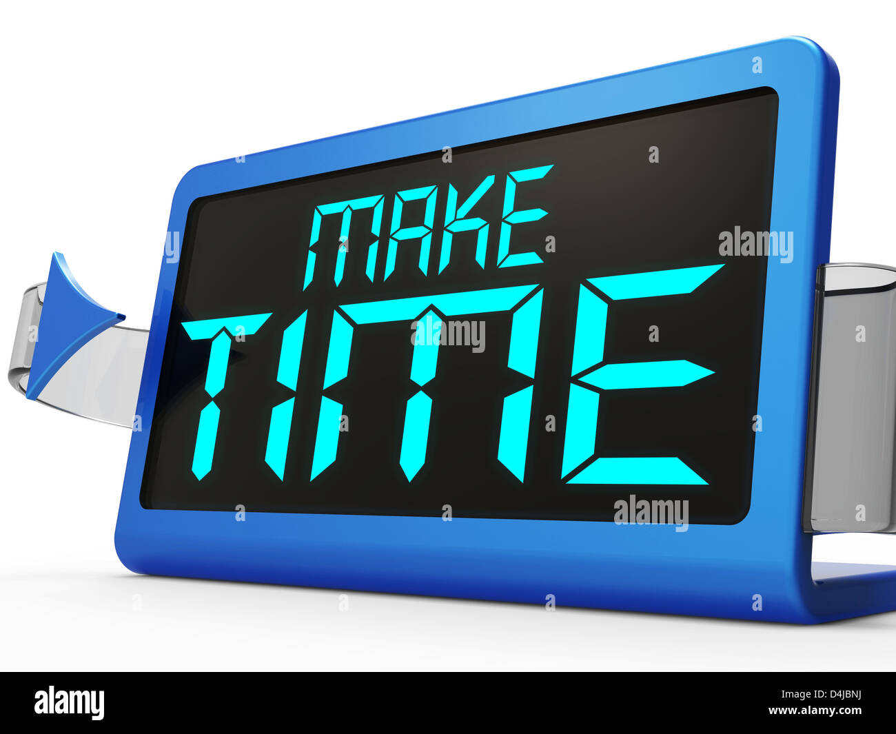 Make Time Clock Showing Scheduling And Planning Stock Photo - Alamy