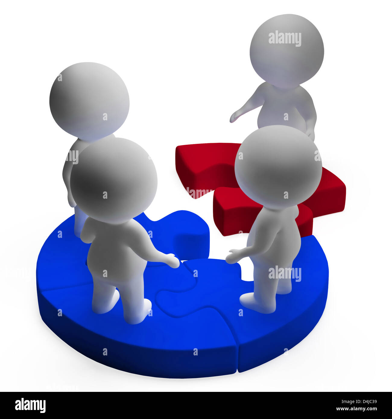 Friend Joining Group Shows Union And Togetherness Stock Photo - Alamy