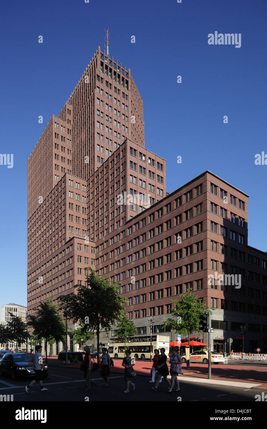 Berlin, Germany, the Kollhoff building at Potsdamer Platz in Berlin ...