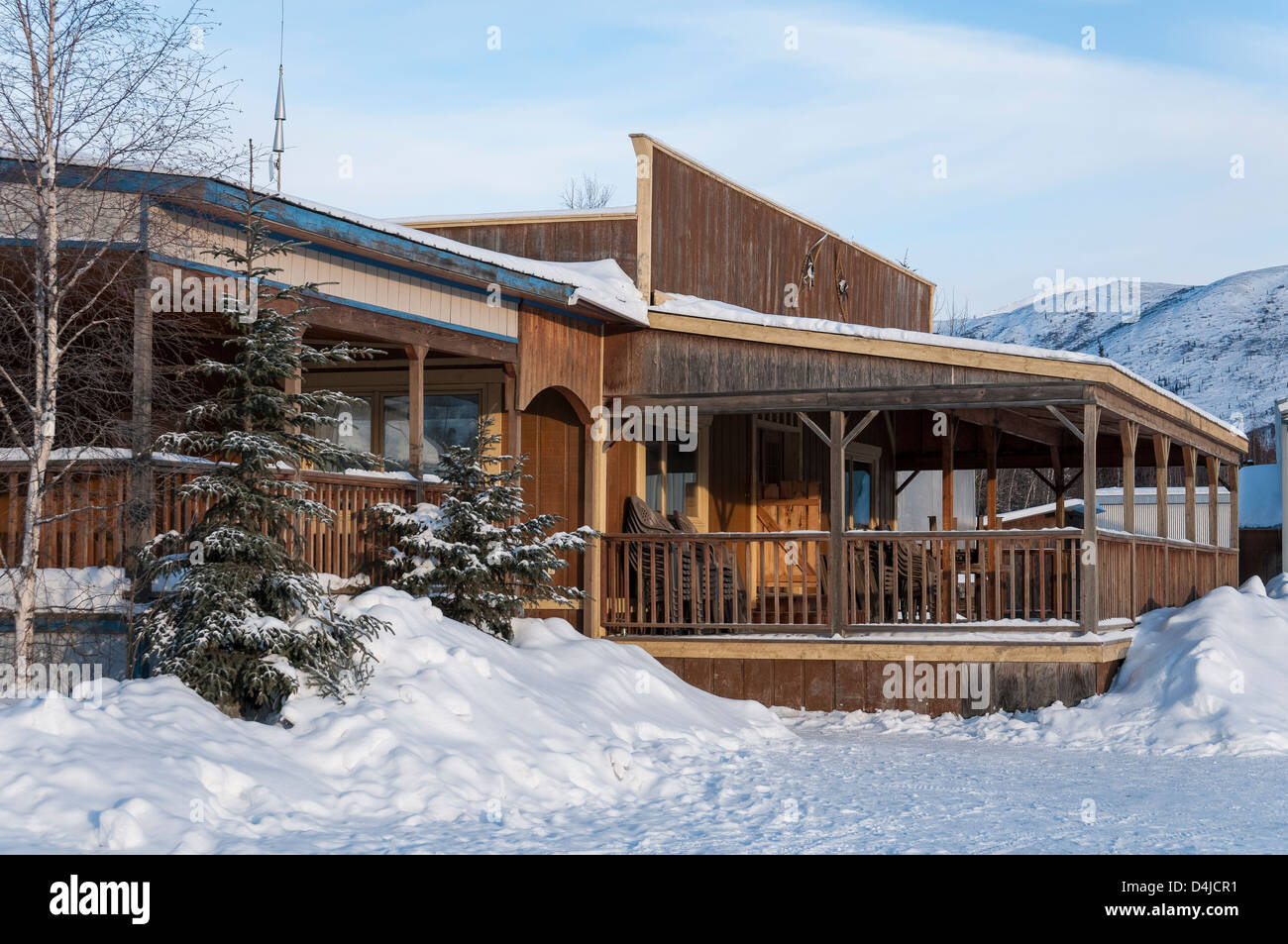 Truck stop cafe, Coldfoot, Alaska Stock Photo - Alamy