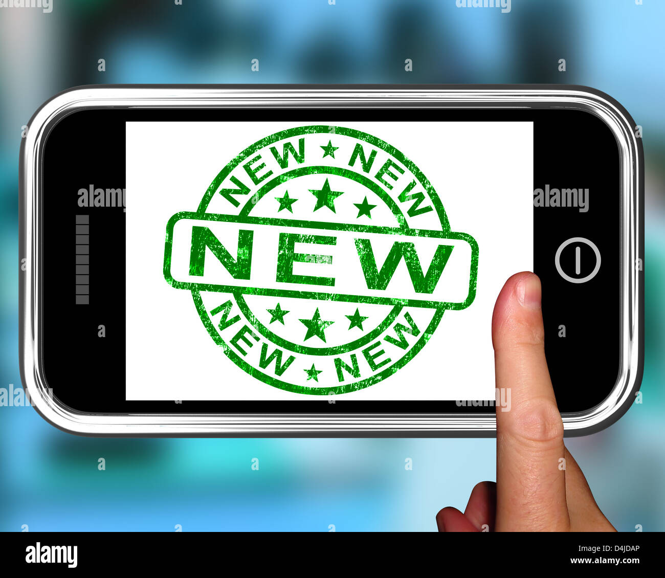 New On Smartphone Showing Recently Acquired Or Recent Product Stock ...