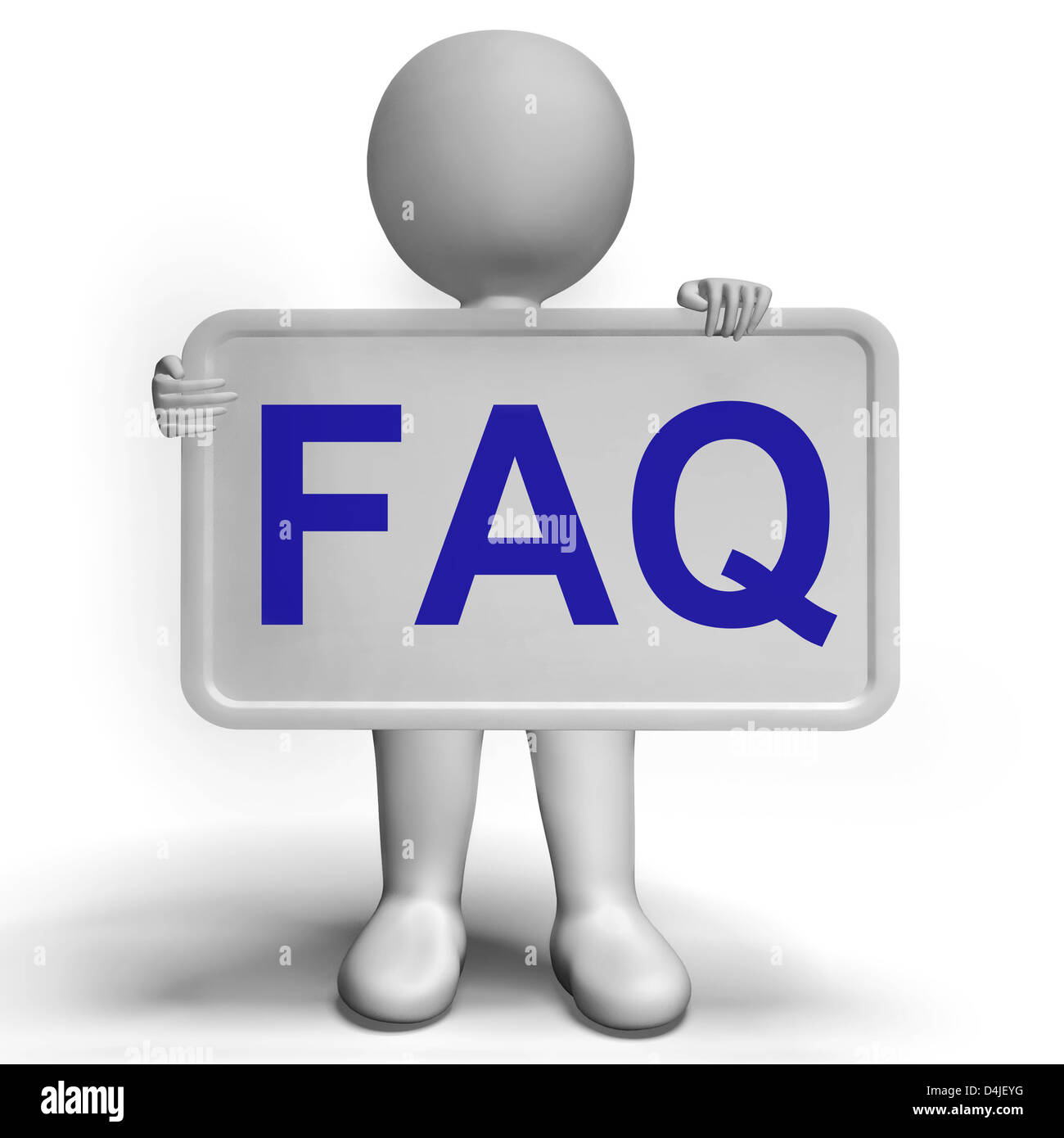 Faq Sign As Symbol For Information Or Assisting Stock Photo - Alamy