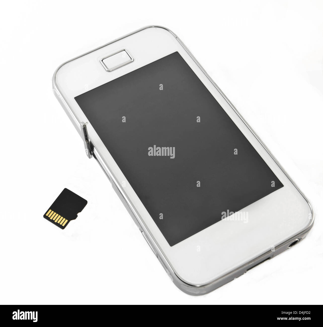 Small flash memory isolate on white background Stock Photo - Alamy