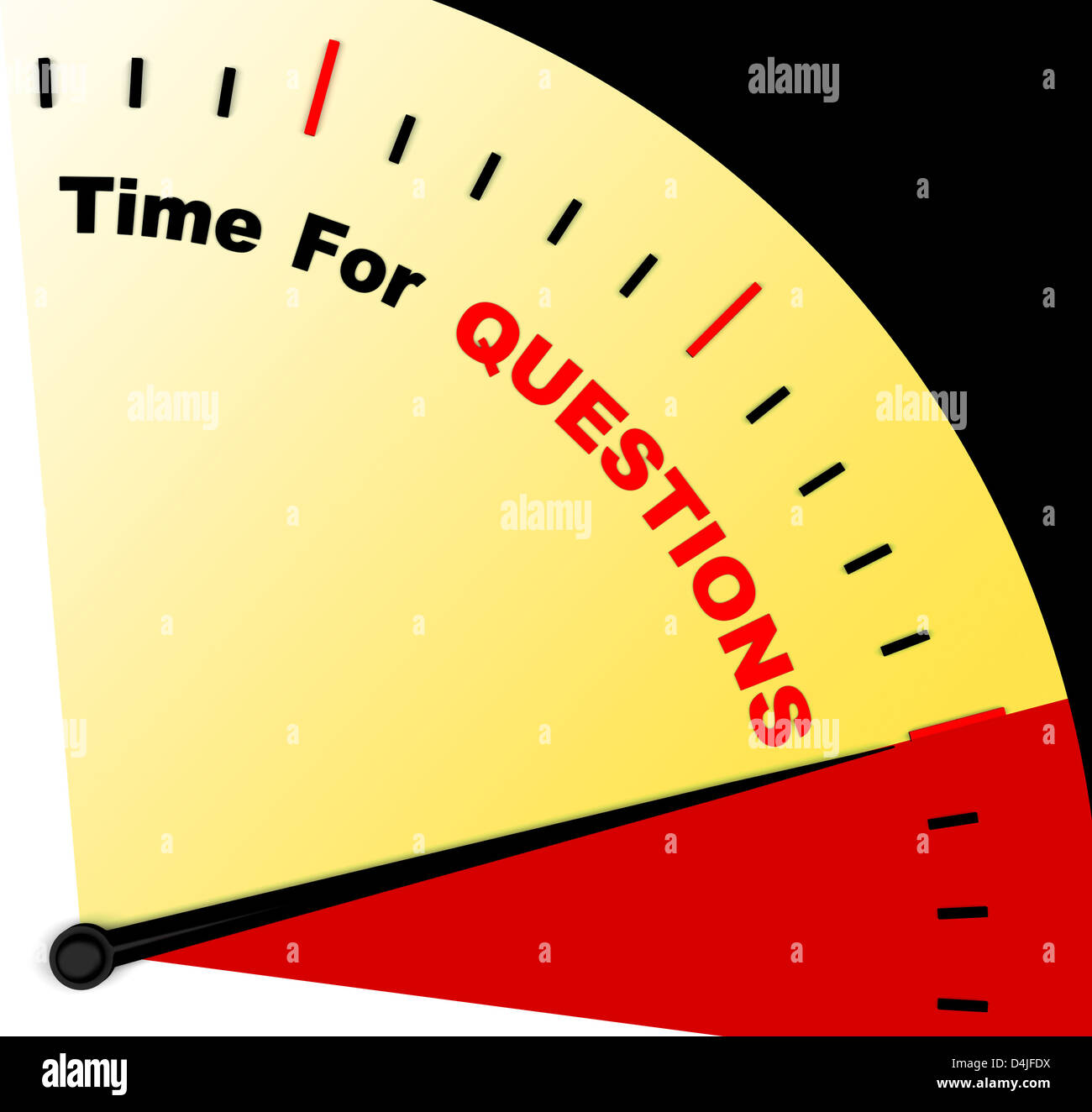 Time For Questions Message Means Answers Needed Stock Photo - Alamy