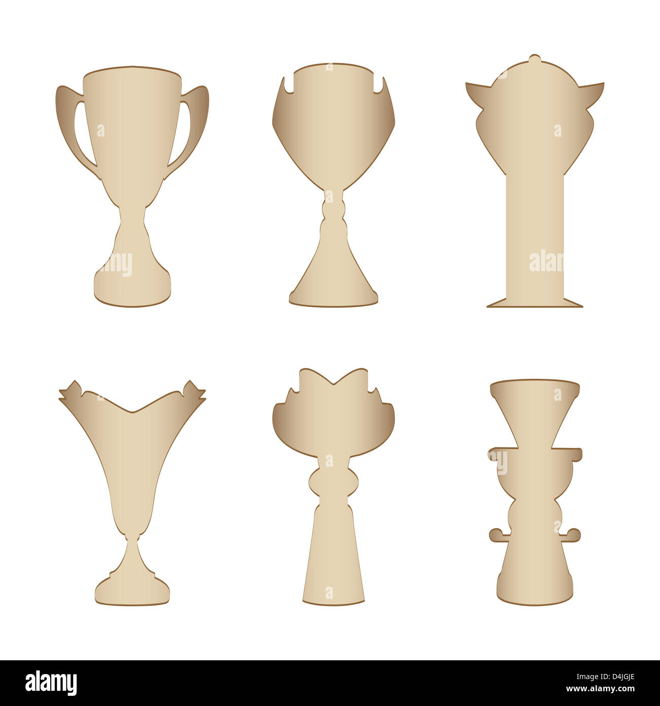 vector metallic trophy cup with special design Stock Photo - Alamy