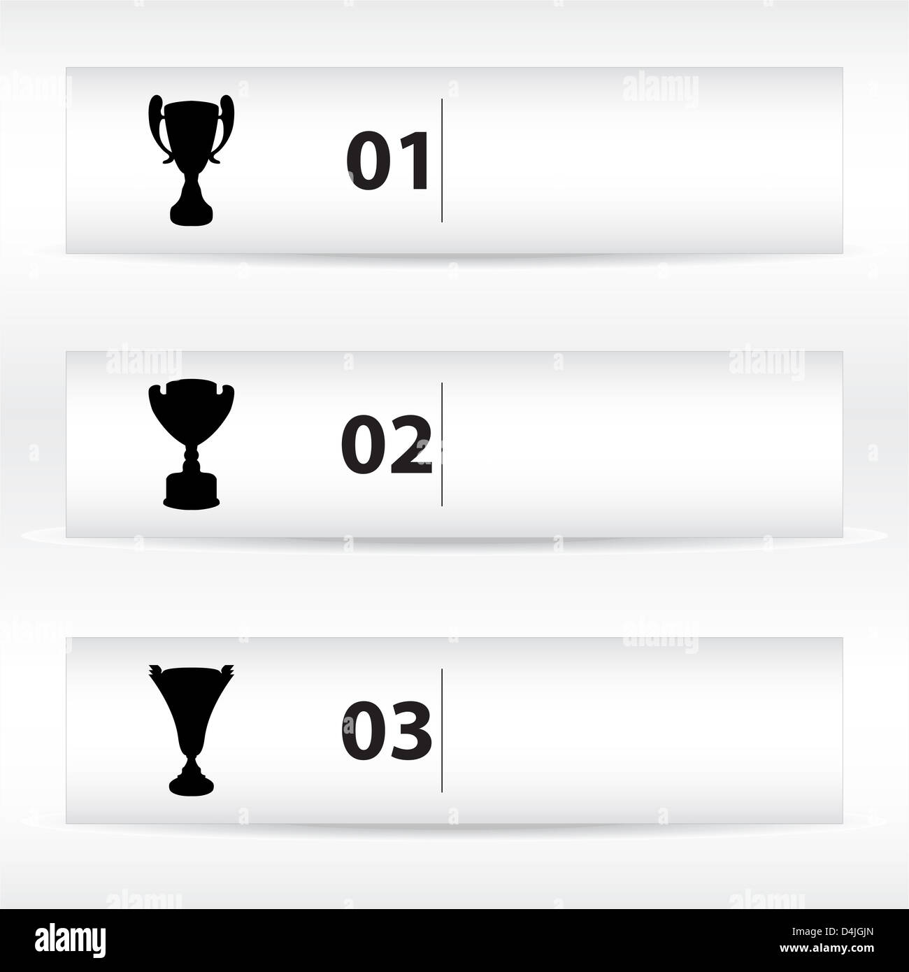 special banners with vector black trophy cup Stock Photo - Alamy