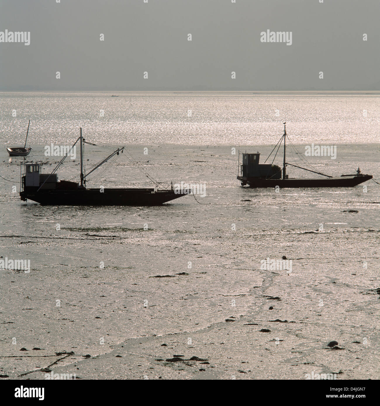 Boats in the sea, Normandy, France, Europe Stock Photo - Alamy