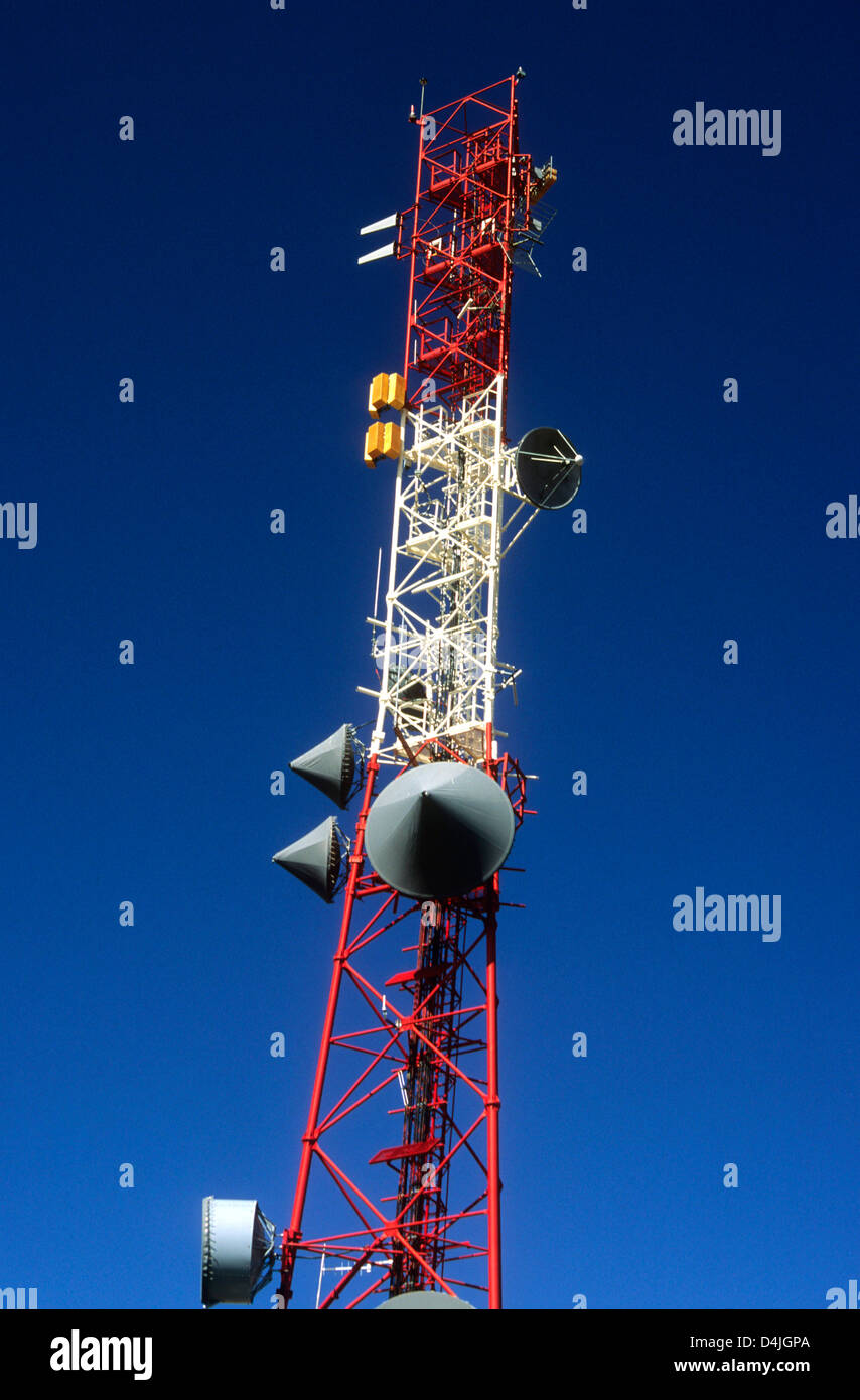 Communications tower. France Stock Photo - Alamy