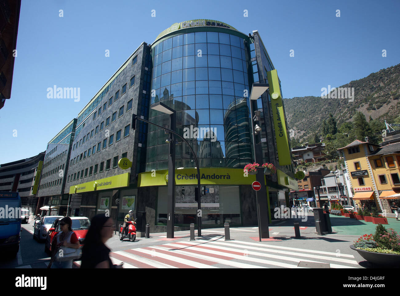 Andorra la Vella, Andorra, Administrative Building of the private bank ...