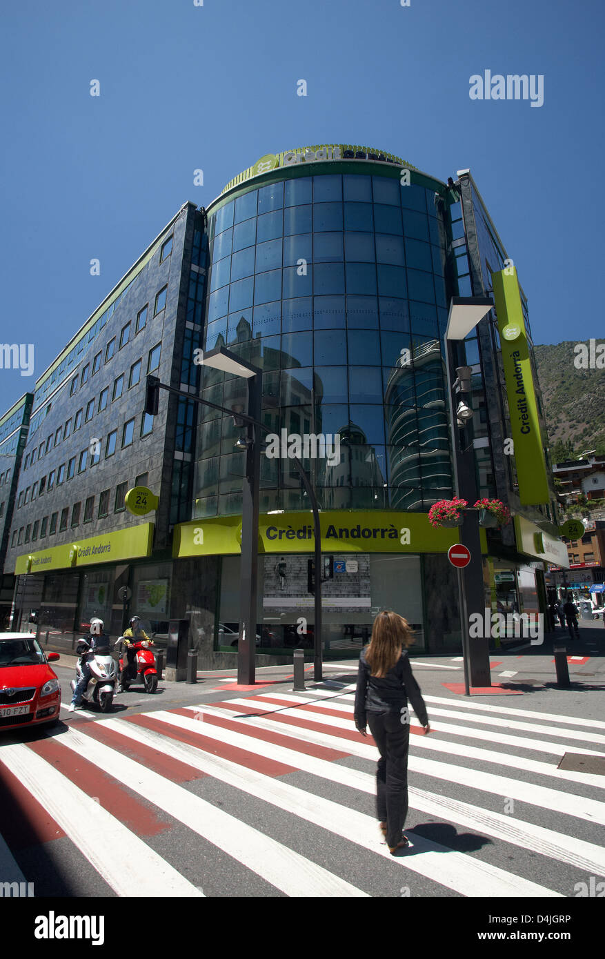 Andorra la Vella, Andorra, Administrative Building of the private bank ...