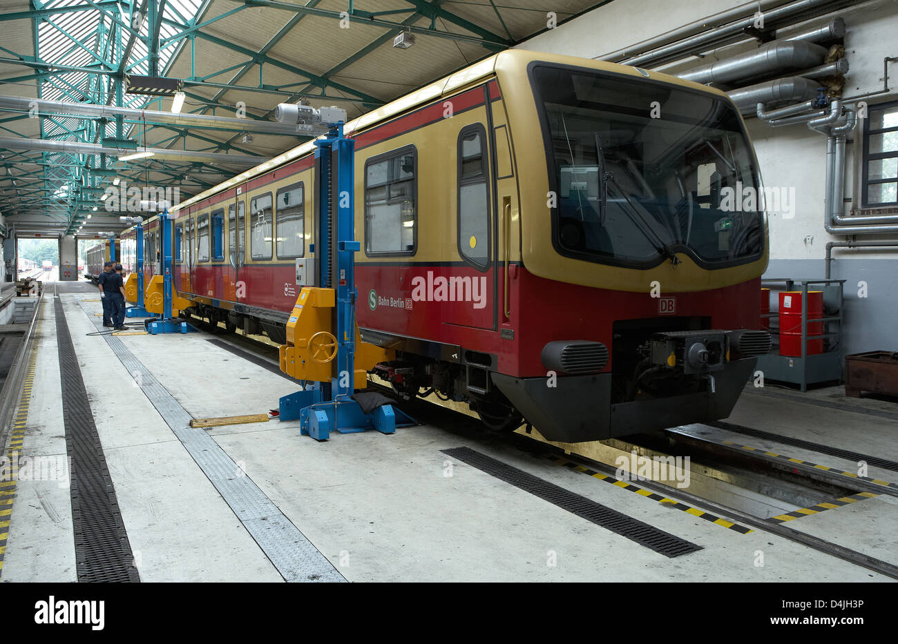 Berlin, Germany, S-Bahn train station in Schoeneweide Stock Photo - Alamy